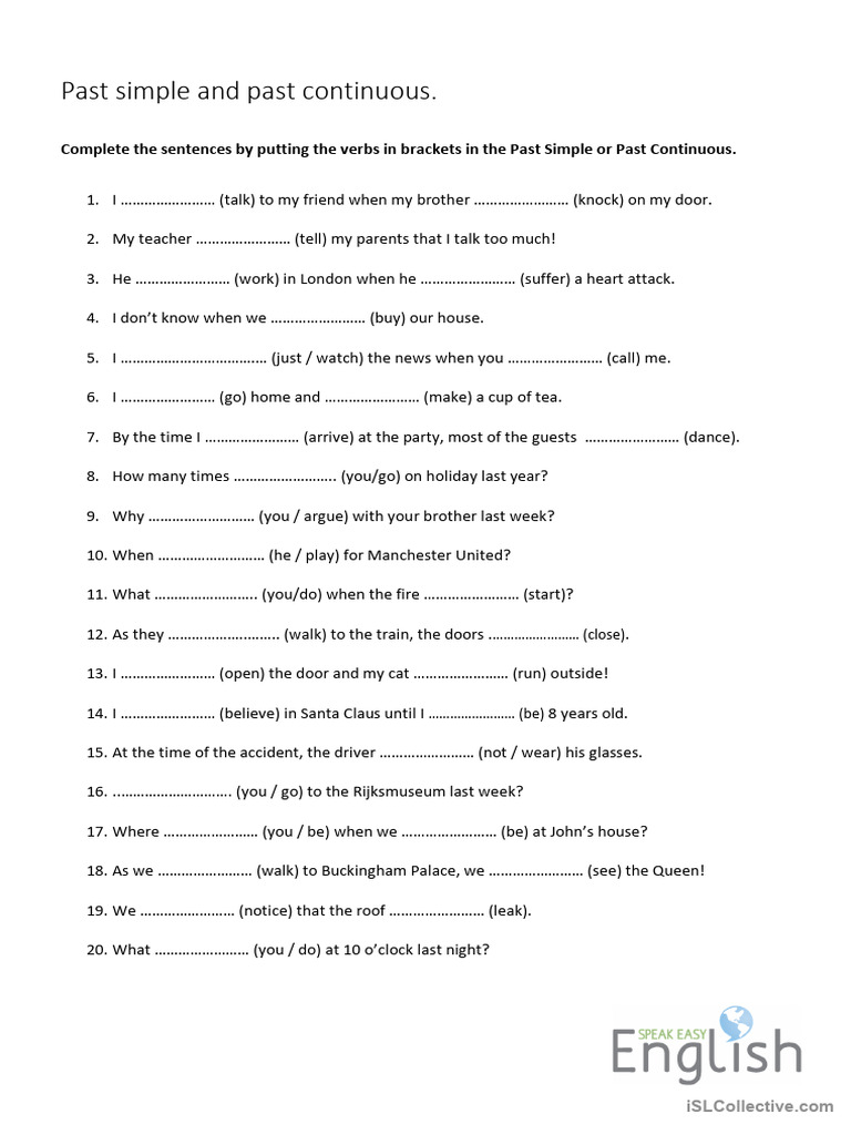 Past Simple Error Correction Exercises | PDF