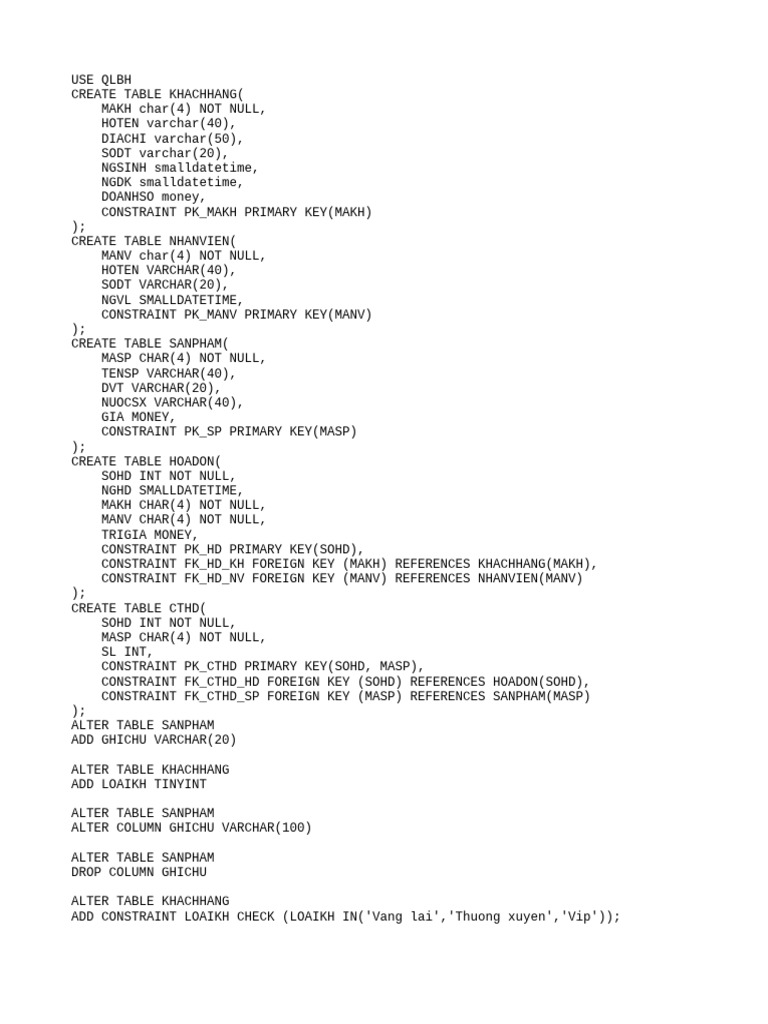 QLBH | PDF | Computers