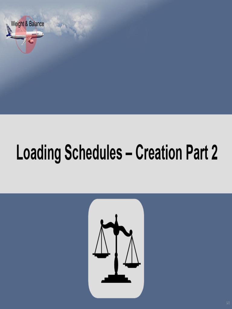 09_Load_Schedules_-_Creation_Part_II | PDF | Landing Gear | Aviation