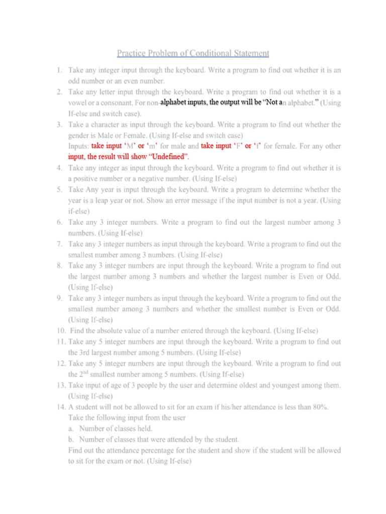 Beginner Programming Challenges | PDF | Numbers