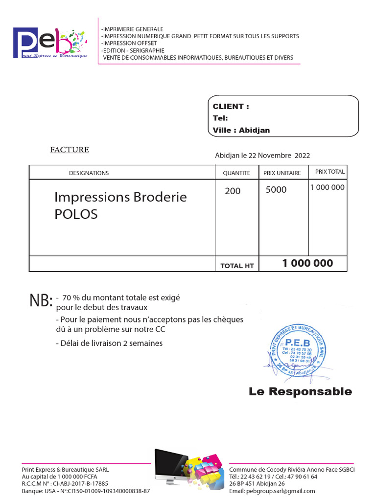 Facture Proformat | PDF