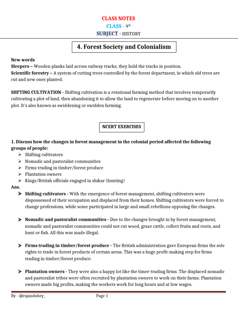 Colonial Forest Management Impact | PDF | Plantation | Forests