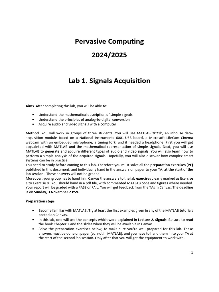 Lab1-2024 | PDF | Amplitude | Matrix (Mathematics)