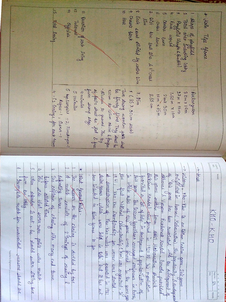 PE 3rd Pratical Kho-Kho | PDF