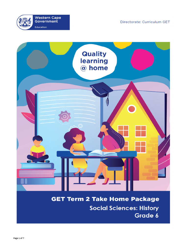 Grade 6 Social Sciences History Take Home Pack Term 2 | PDF ...