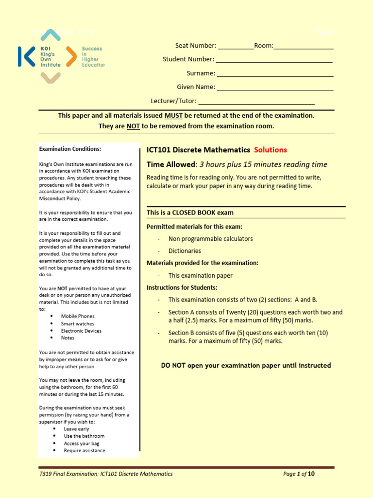Last Trimester Final Exam Paper Solutions | PDF | Vertex (Graph Theory ...