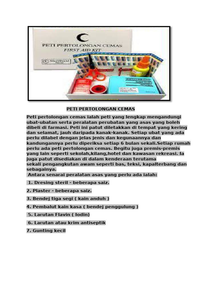 Peti Pertolongan Cemas | PDF
