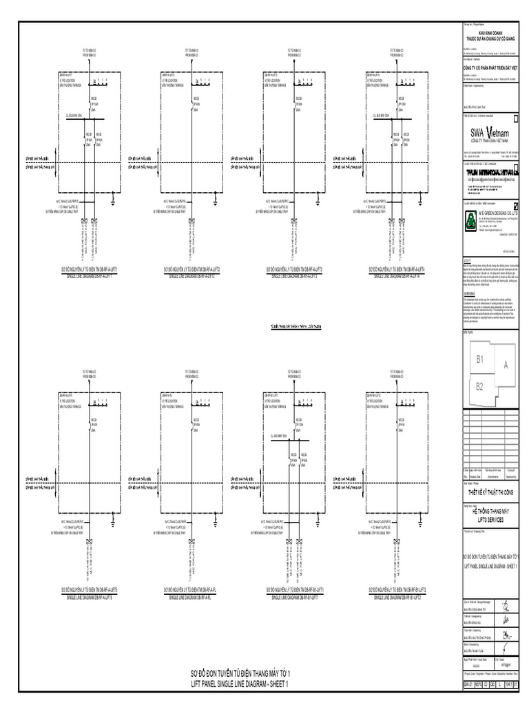 Gma.q1 Mepg CD Ge L 104.1 3 Lift Panel Single Line Diagram Ge L 104.1 | PDF