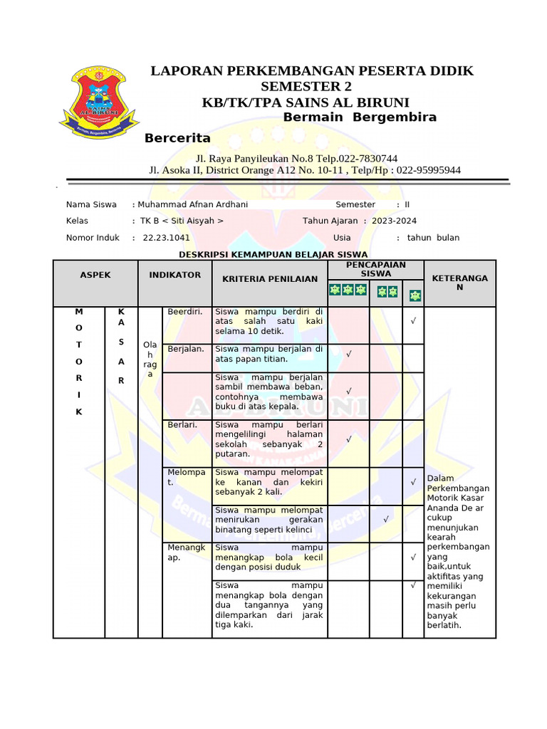 Rapot DE Ar 2024 | PDF