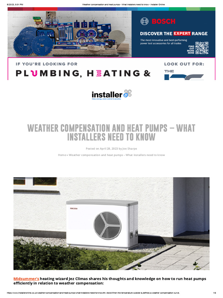 Weather Compensation and Heat Pumps - What Installers Need To Know ...