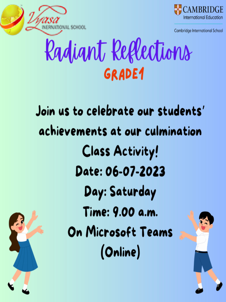 Grade 1 Online Class Celebration | PDF | Career & Growth | Computers
