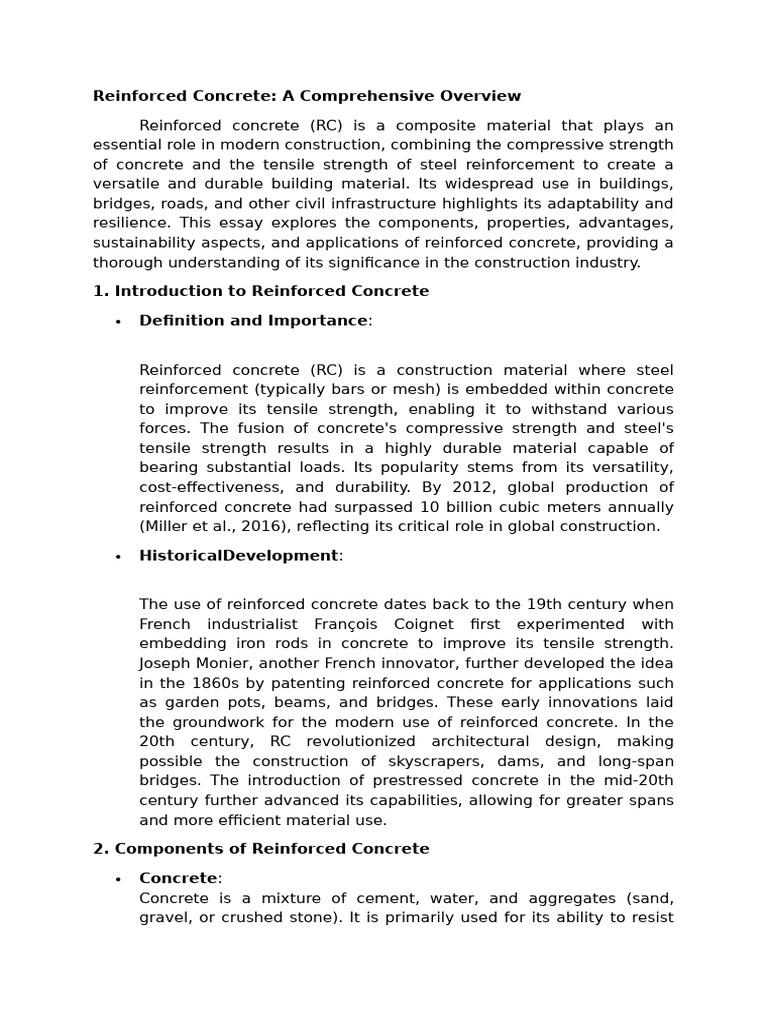 Reinforced Concrete | PDF | Concrete | Reinforced Concrete