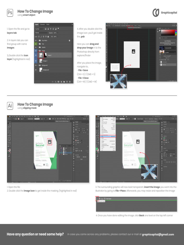 Change Images in Photoshop & Illustrator | PDF