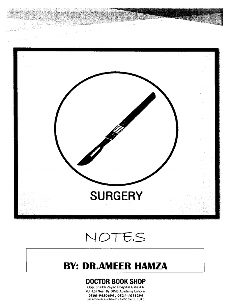 Surgery Handwritten Notes 2 | PDF
