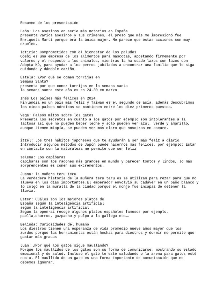 Documentos Variados para Curiosos | PDF | Gatos