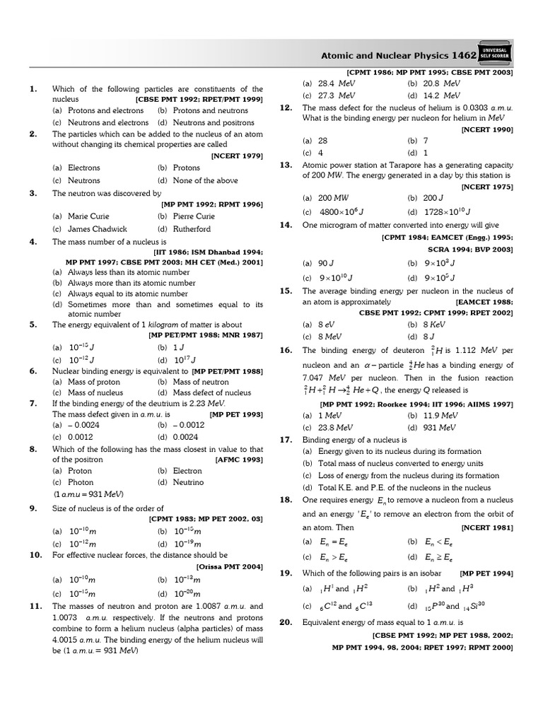 Nucleus Pdf Atomic Nucleus Neutron