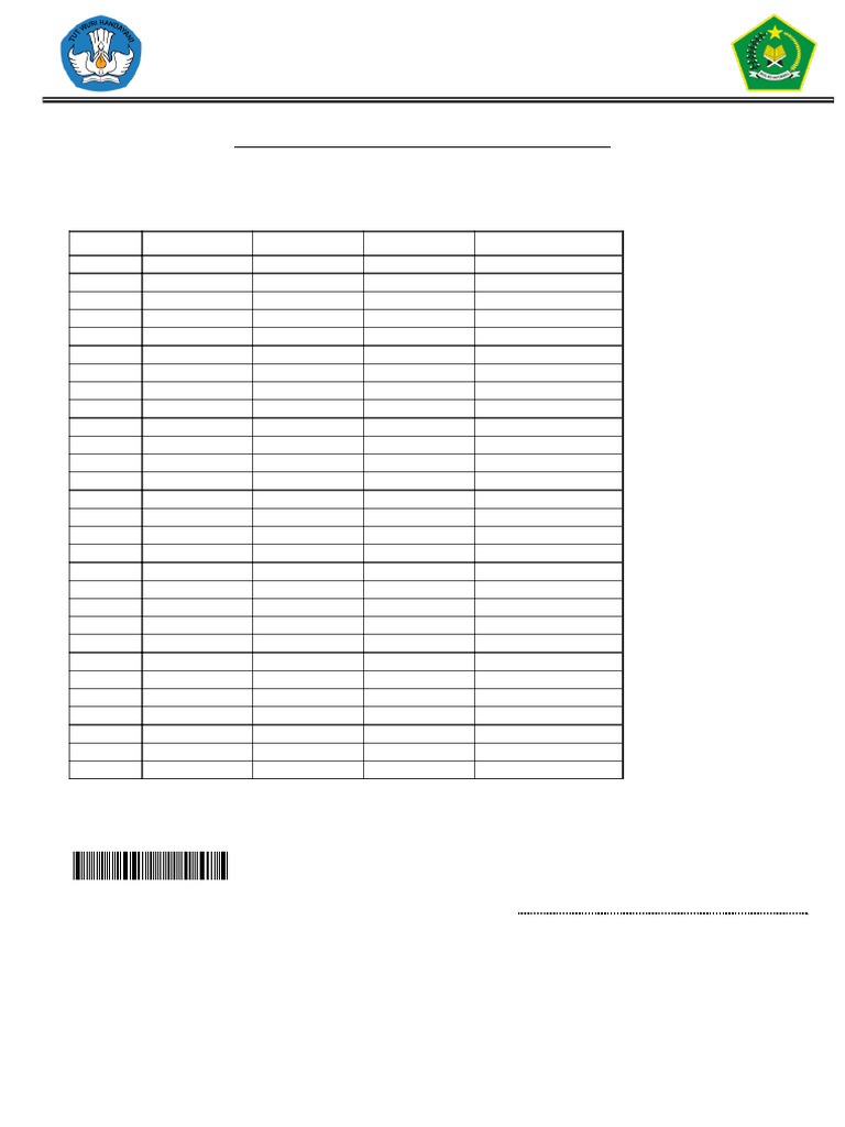 Contoh Absensi Siswa | PDF