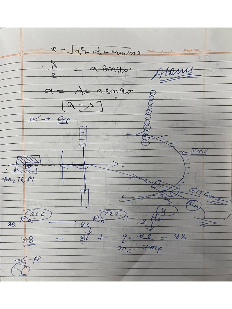 Atoms Revision (14-10-2024) | PDF