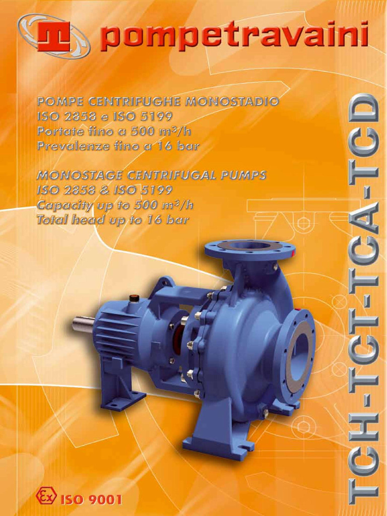 Bomba TRAVAINI, Modelo TCH 32-160 | PDF