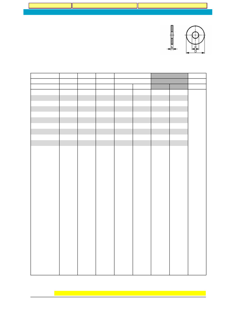 Arandela Reforzada DIN6340 | PDF | Screw | Washer (Hardware)