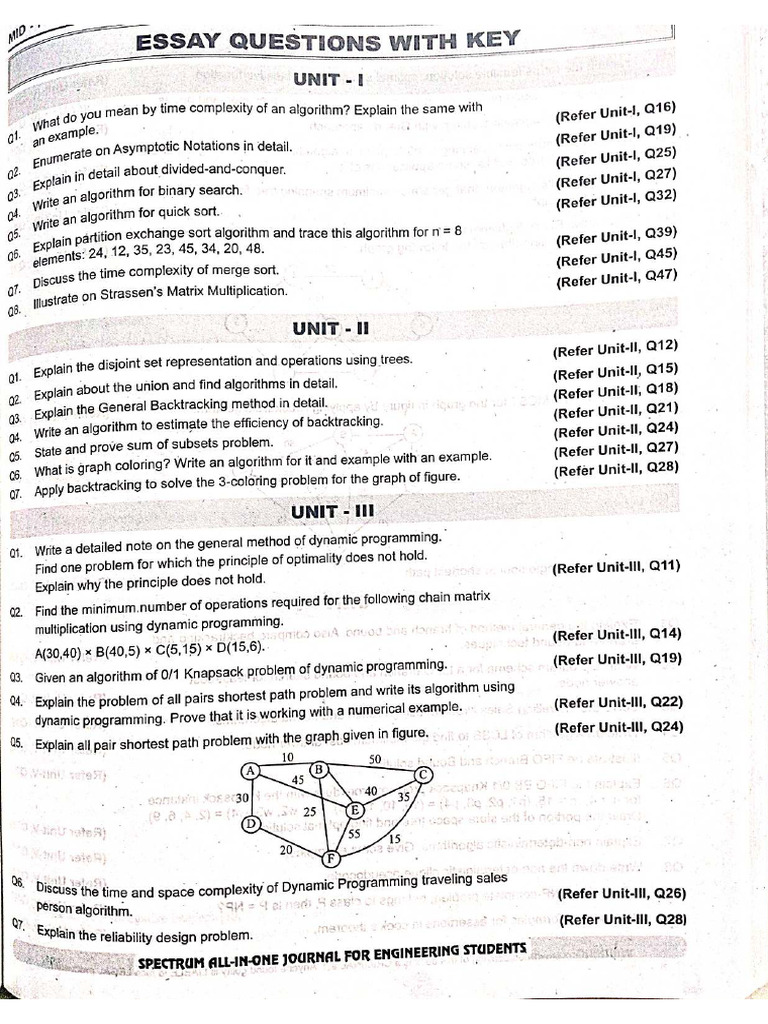 Daa Spectrum Cse 3 2 Daa Spectrum | PDF