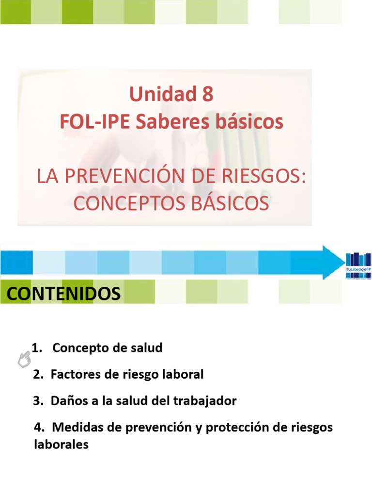 Ud-8 Fol-Ipe Sab 24la Prevencion de Riesgos Conceptos Basicos | PDF | Peligros | Especialidades ...