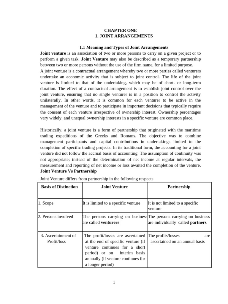 ADFA II C1 | PDF | Joint Venture | Financial Statement