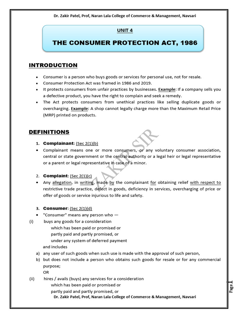 Lab Unit 4 | PDF | Consumer Protection | Goods