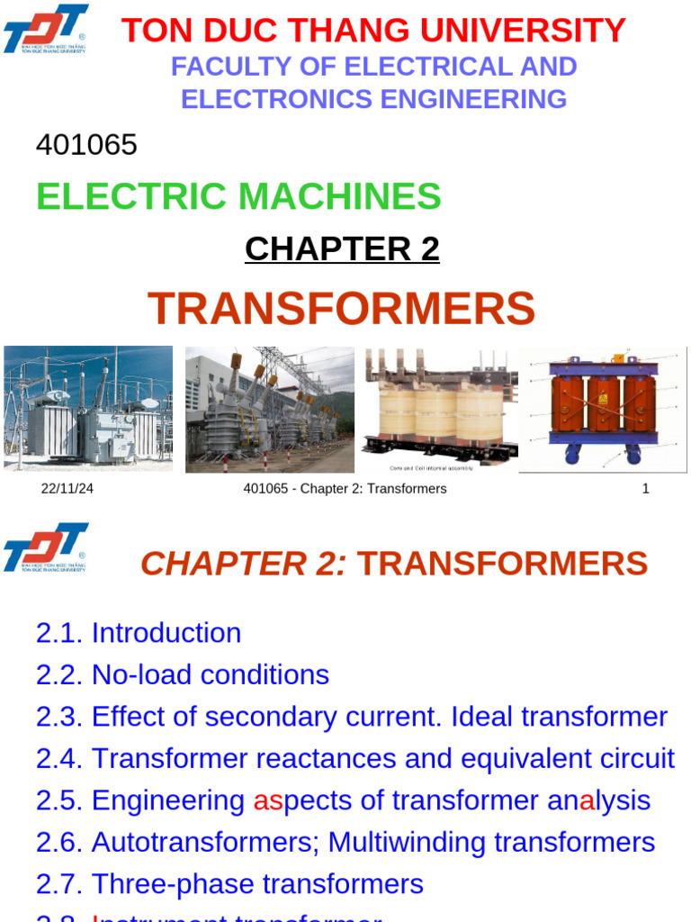 Chapter 2 - Transformer | PDF