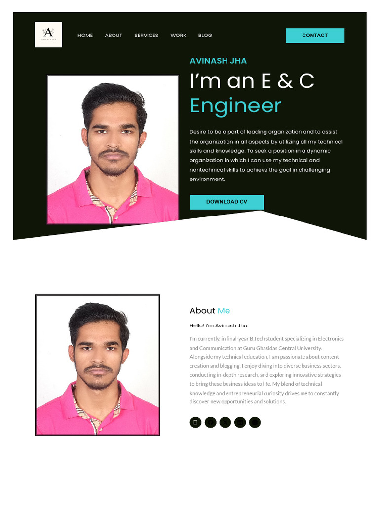 Avinash Portfolio | PDF | Human Communication | Communication