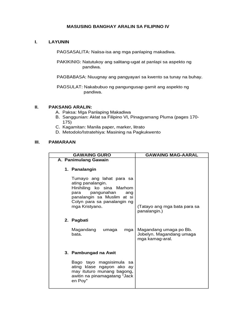 LP in Filipino Panitikan | PDF