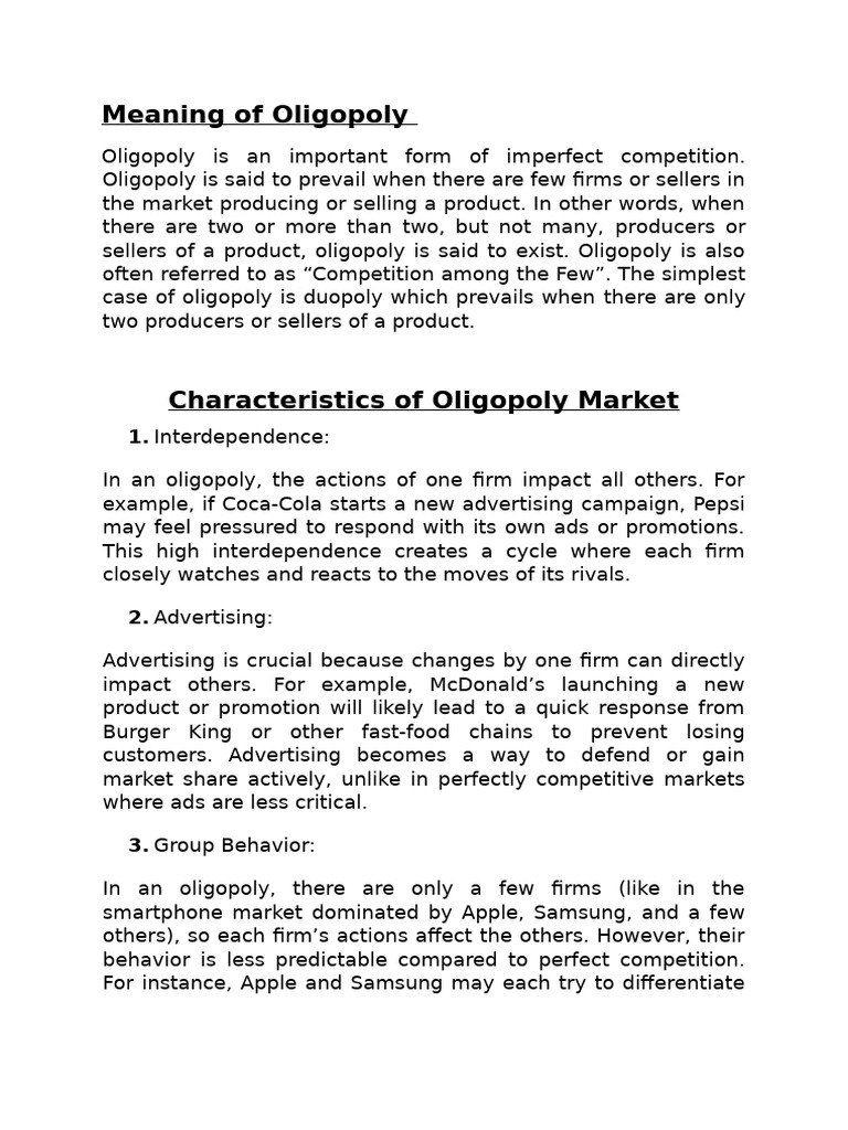 Oligopoly 2 | PDF | Oligopoly | Profit (Economics)