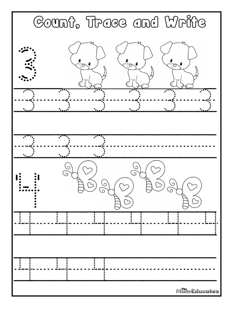 Numbers Tracing 2 TME | PDF