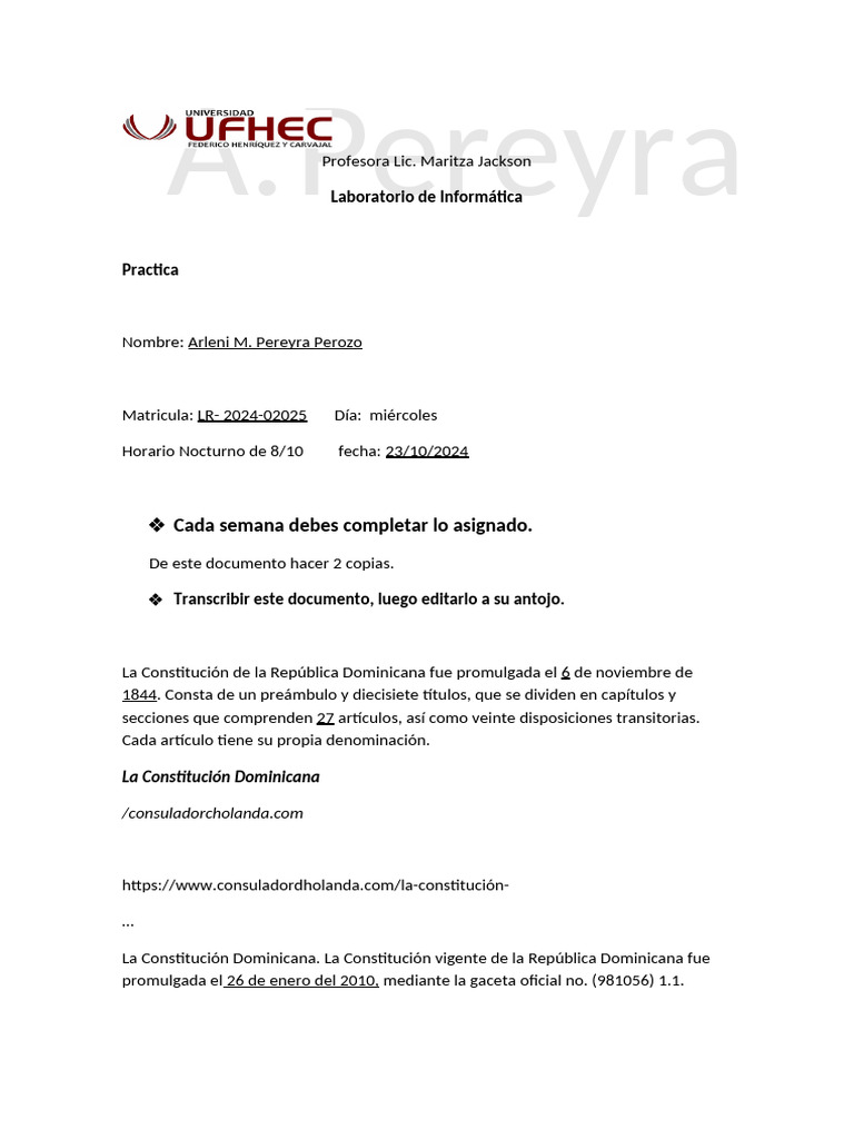 Arleni Pereyra Perozo | PDF | Política | Derecho