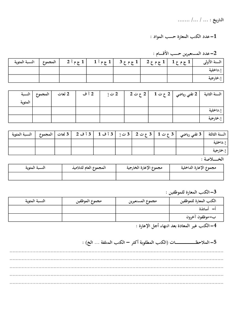 التقرير 444444444للمكتبة | PDF