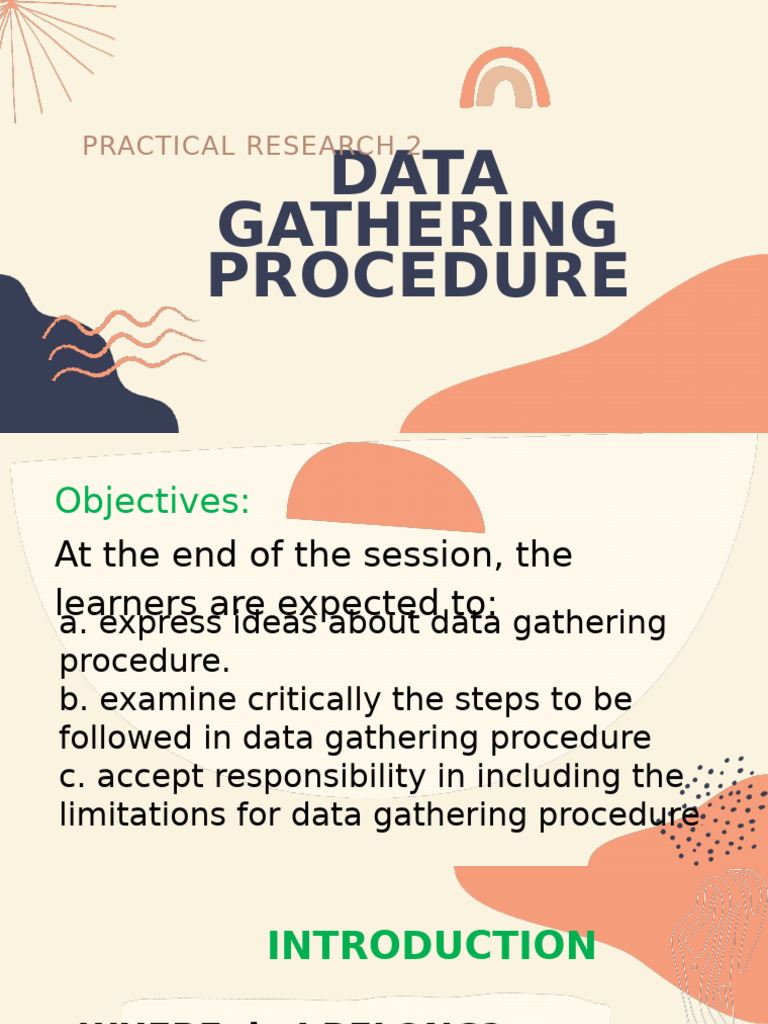 Data Gathering Procedure 1 | PDF | Experiment | Data