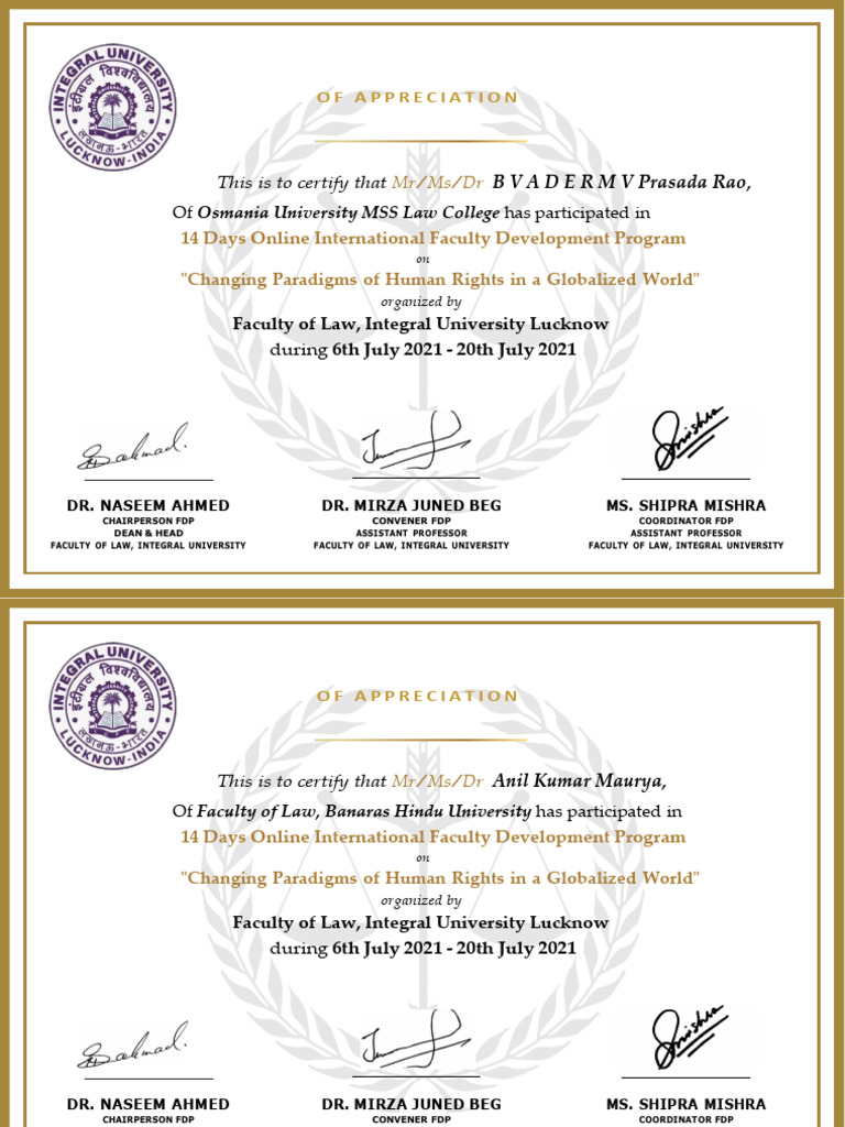 All Certificates | PDF | Meetings | Leadership