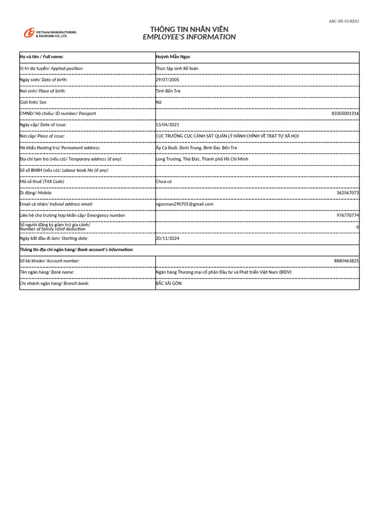 Abc-Pr-03 Re03 | PDF