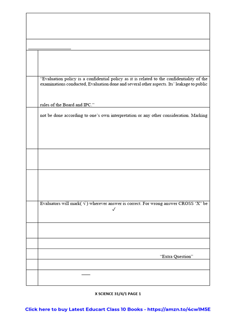 Class 10 Science PYQ With MS6 | PDF | Chemistry