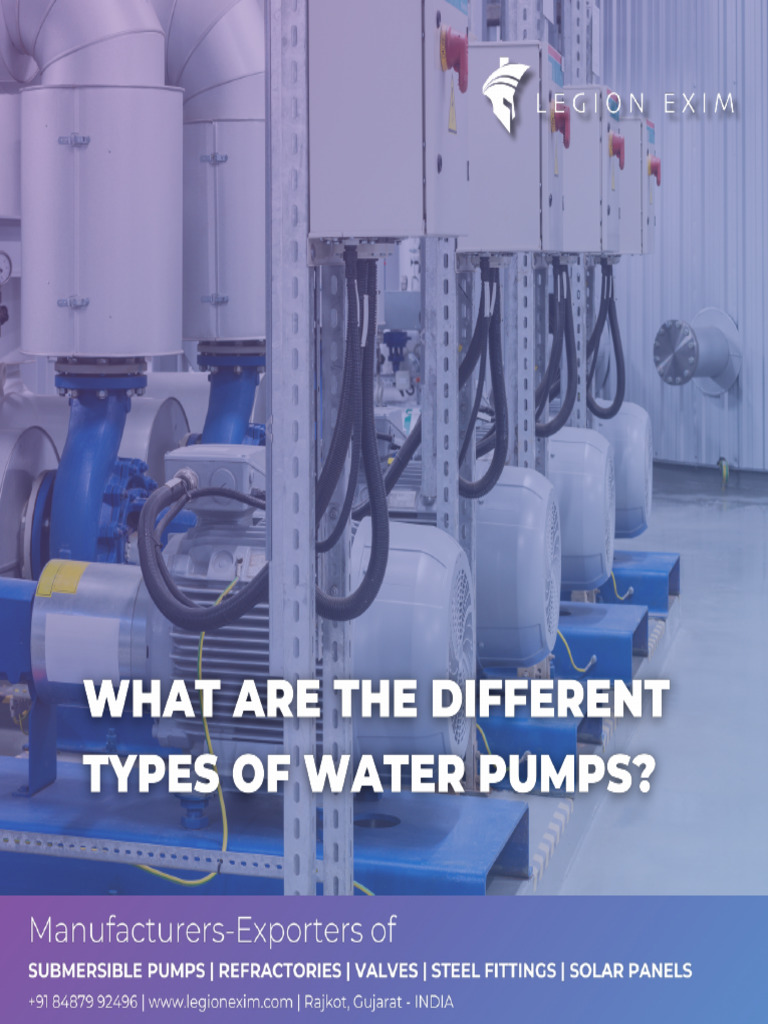 What Are The Different Types of Water Pumps | PDF | Business | Home ...