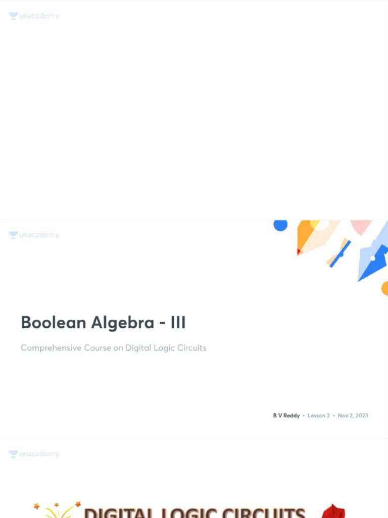 Boolean Algebra III With Anno | PDF