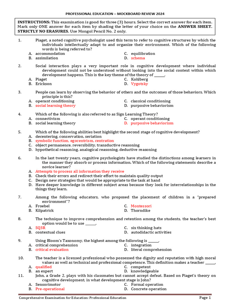For Review MB 2024 1 | PDF | Learning | Constructivism (Philosophy Of Education)