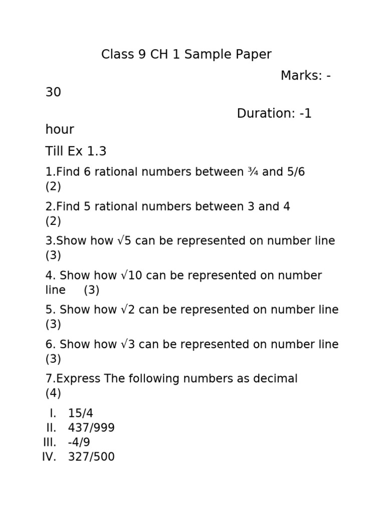 Class 9 CH 1 Sample Paper | PDF | Computers | History