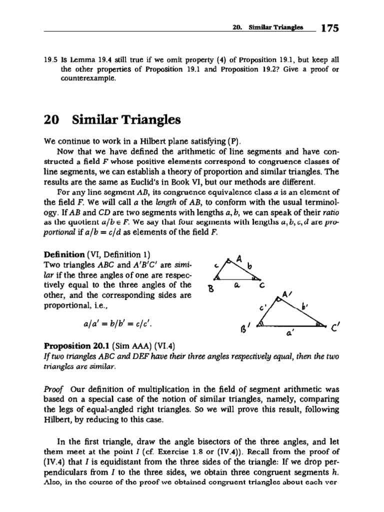 Similar Triangles | PDF