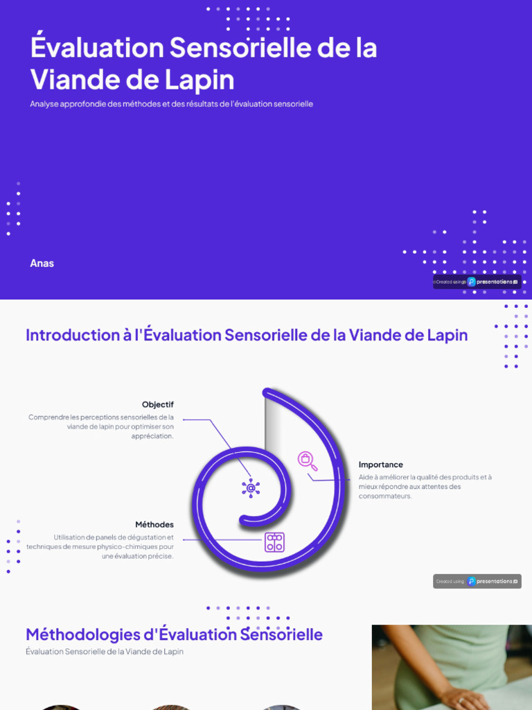 Evaluation Sensorielle de La Viande de Lapin | PDF