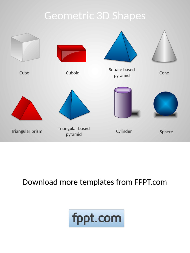 22 3d Shapes Template For Powerpoint | PDF