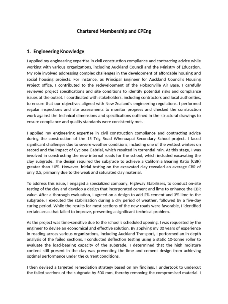 CPEng-CATRADIC168 | PDF | Regulatory Compliance | Engineering