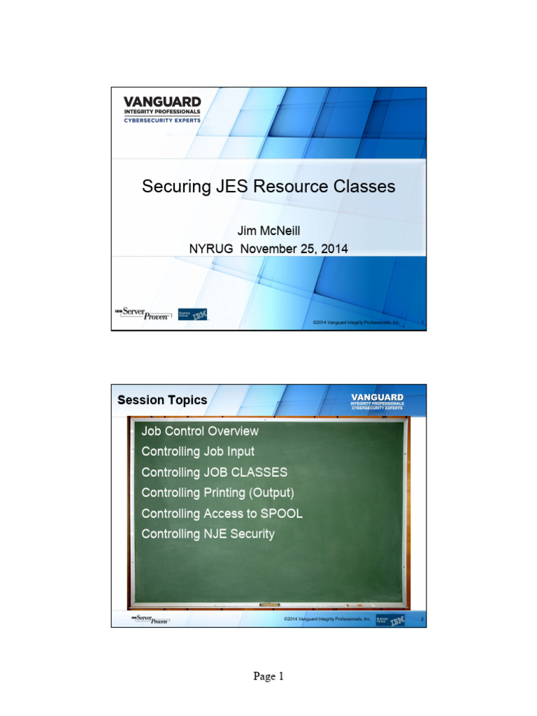 Securing JES Resource Classes | PDF | Computer Engineering | Computer Science