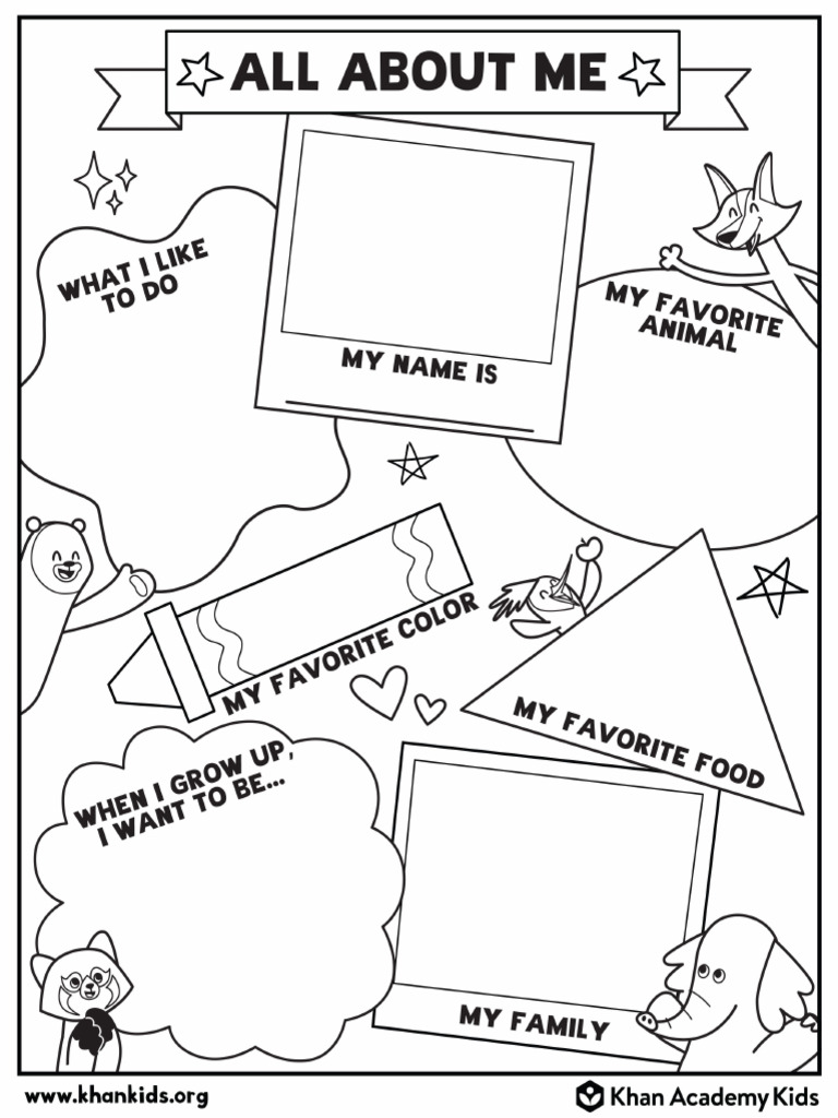 KhanKids BackToSchool AllAboutMe | PDF