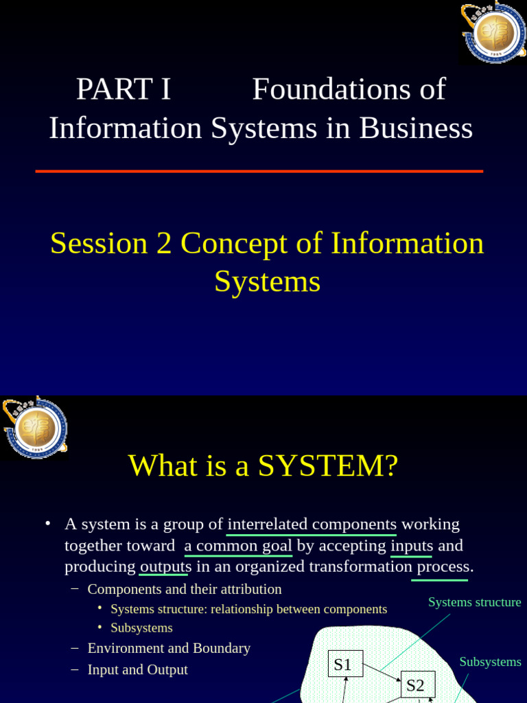 Information Systems Concept | PDF | System | Information